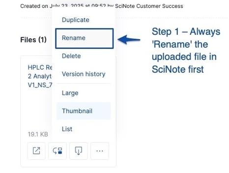 How to use SciNote Edit to open and edit attached files?